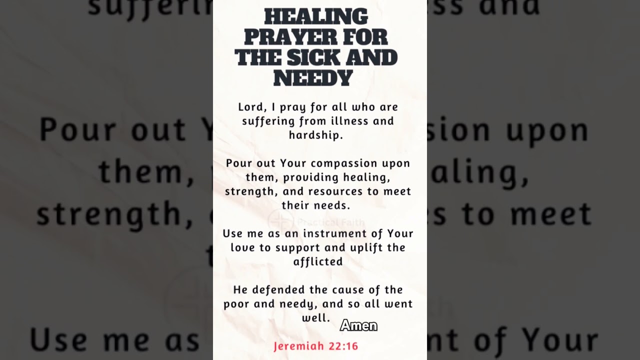 Prayer for the Sick and Needy: Essential Guide - 7 Effective Prayers